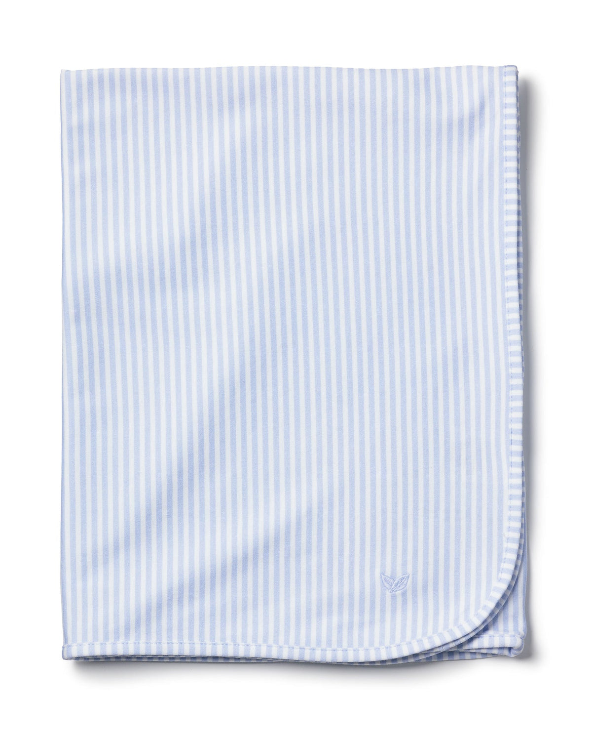 Pima Baby Blanket in Blue Stripes– Homeport LLC